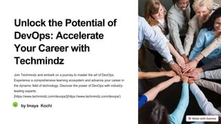 Unlock the Potential of DevOps With Techmindz | PPT