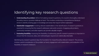 Introduction to policy-relevant research | PDF