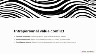 Conflict of values (Types of value conflicts) | PDF