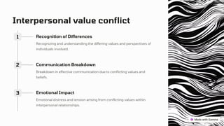 Conflict of values (Types of value conflicts) | PDF