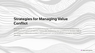 Conflict of values (Types of value conflicts) | PDF