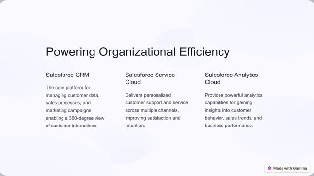 Salesforce organization overview and more details. | PPTX