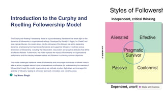 Curphy and roellig followership model, leadership. | PPTX