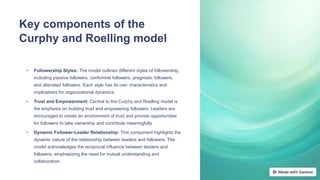 Curphy and roellig followership model, leadership. | PPTX
