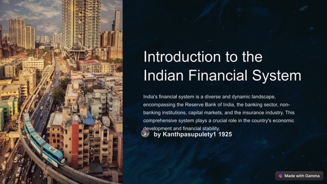 Structure of indian financial system of india | PPTX | Financial ...