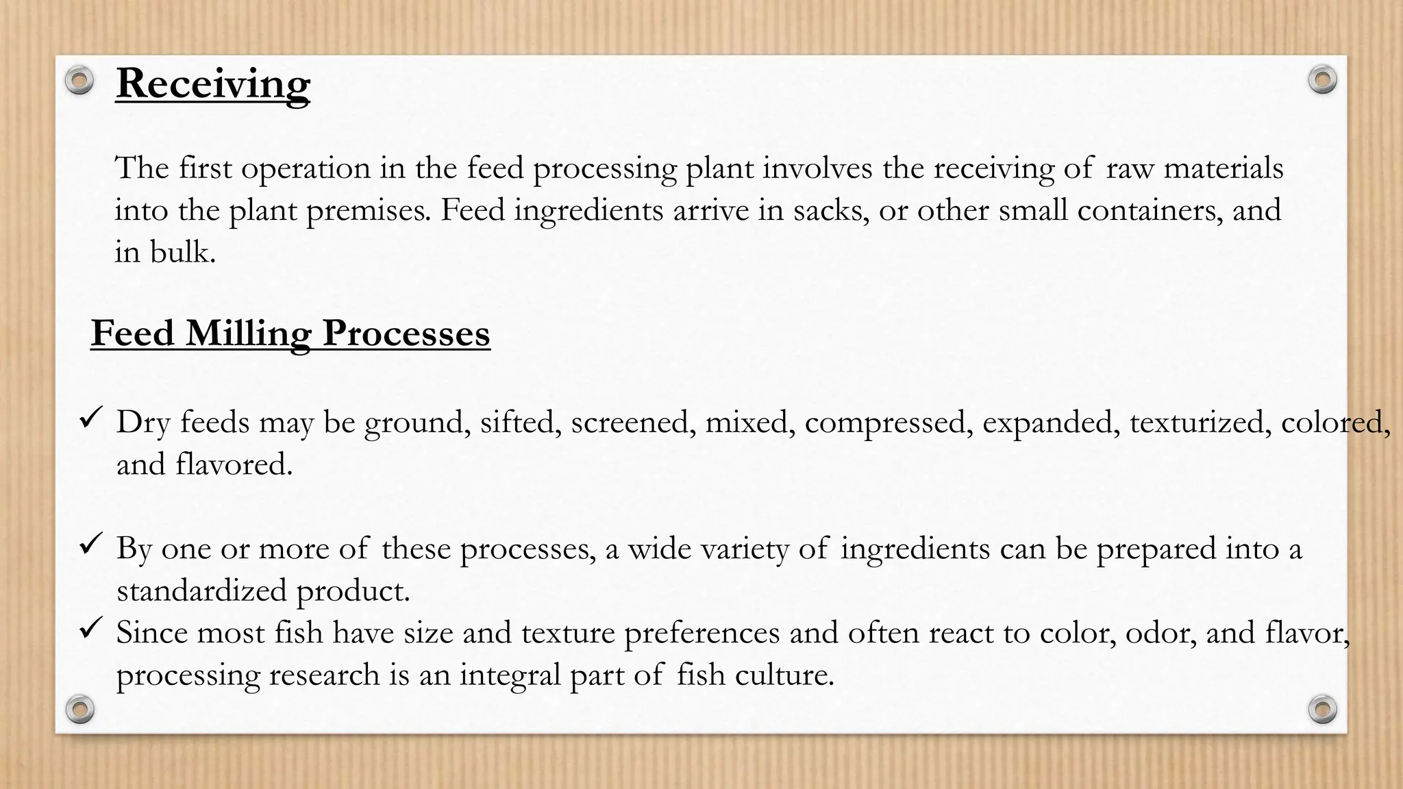 Fish nutrition and feed technology methods of feed manufacturing | PPTX