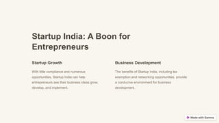 9 Benefits Of Startup India Program That Businesses Can Avail | PPT