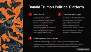 "Donald Trump: The Controversial Comeback in the 2024 Presidential Race ...