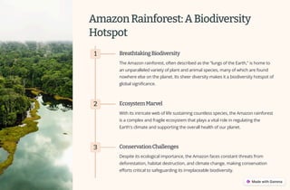 Introduction to Brazil's biodiversity... | PPT