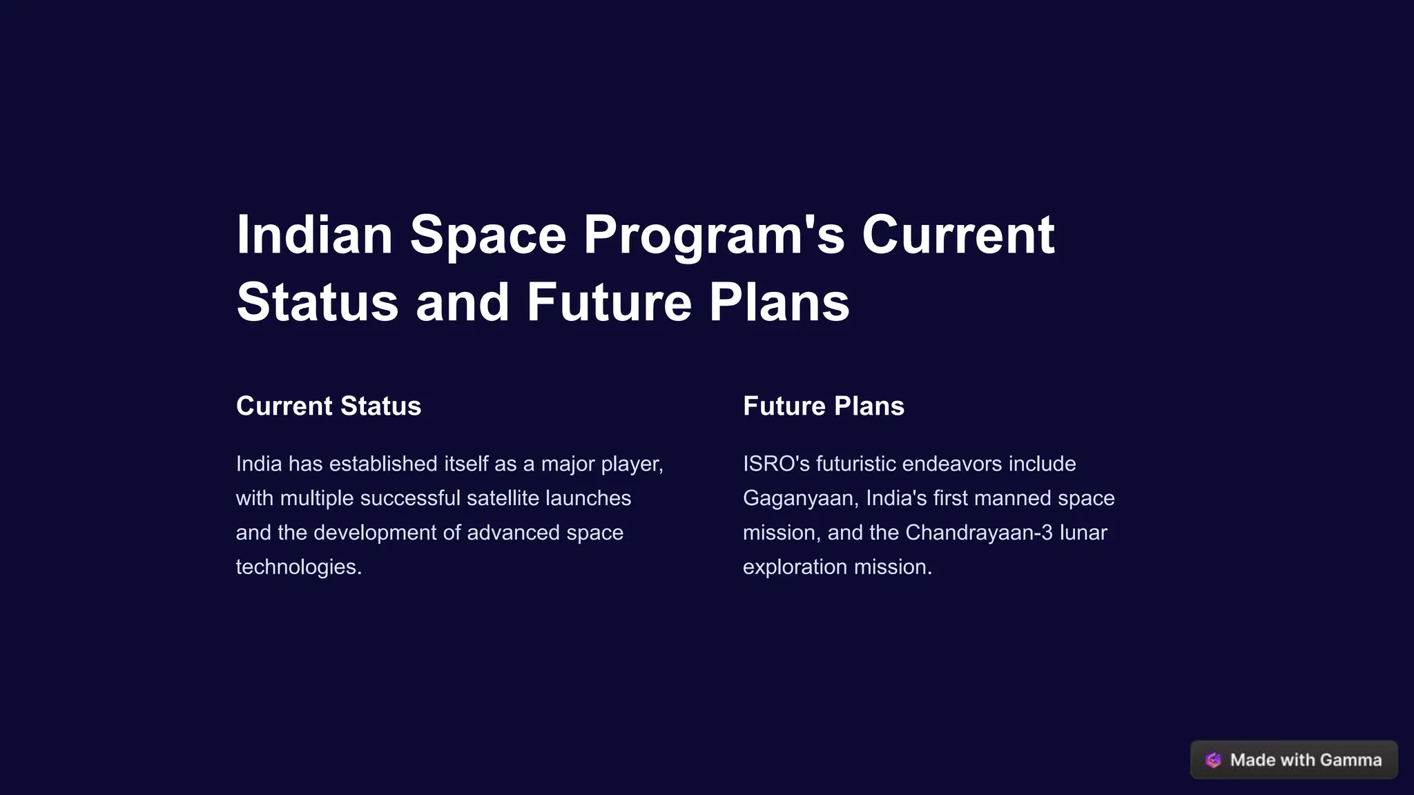 A presentation of a brief history of Isro | PPTX