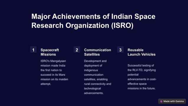 A presentation of a brief history of Isro | PPTX