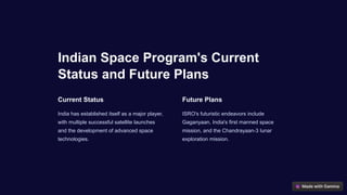 A presentation of a brief history of Isro | PPTX