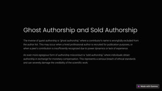Exploring Authorship: Understanding Traditional, Ghost, and Gift ...