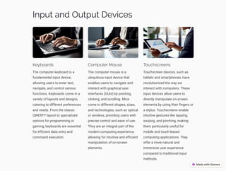 Computer Basics for Begineers pdf useful fro learn | PPT