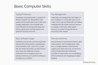 Computer Basics for Begineers pdf useful fro learn | PPT