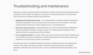 Computer Basics for Begineers pdf useful fro learn | PPT