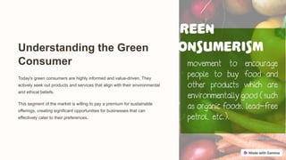 Green Marketing and its different purposes.pptx