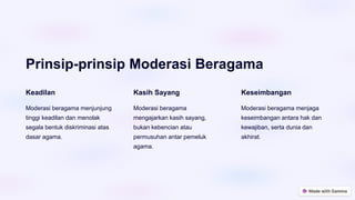 Moderasi beragama yang menjadi acuan kita dalam kehidupan.pptx