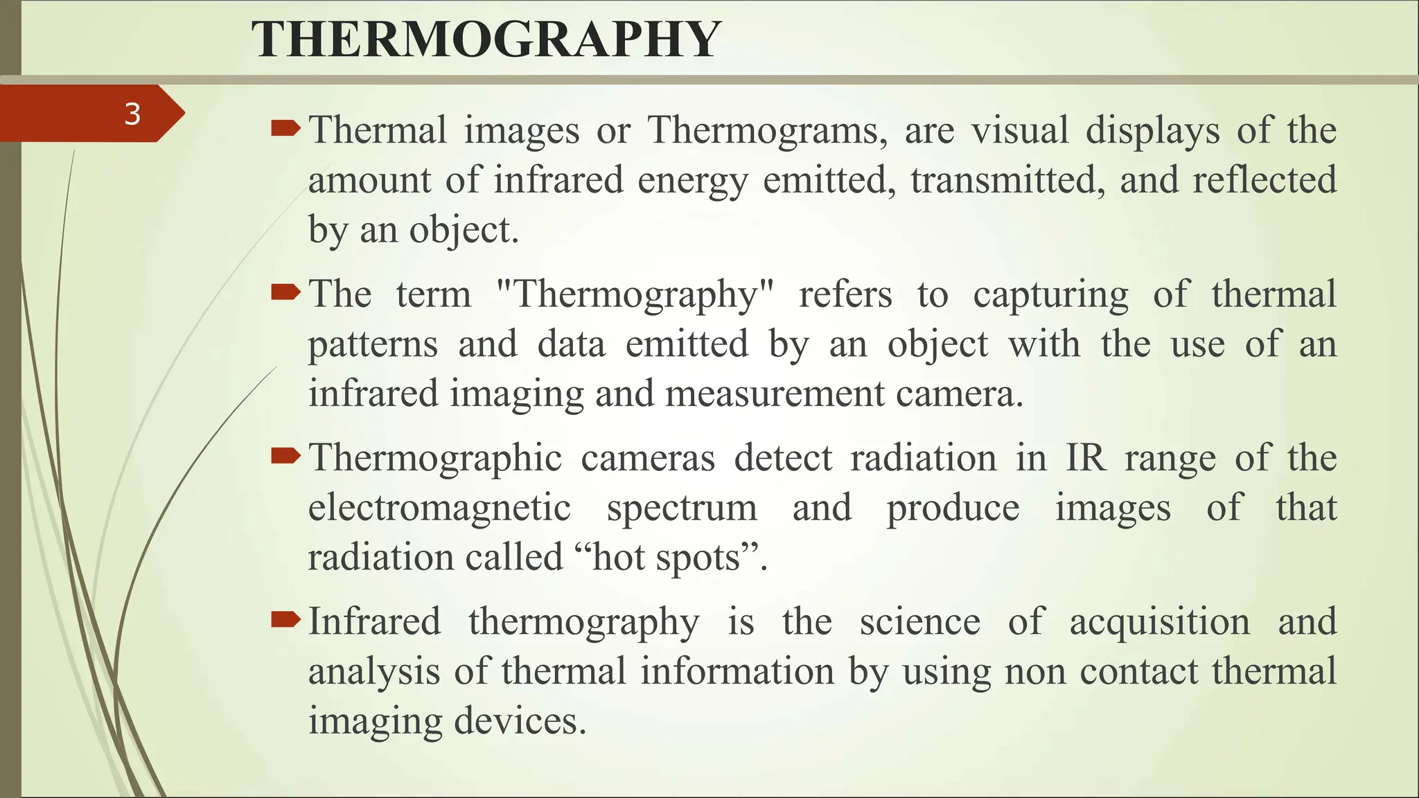 Thermography and biomedical application in machine learning | PPT