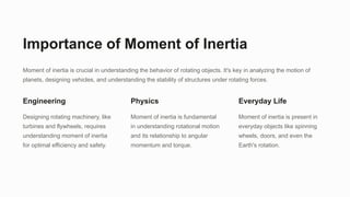 A ppt on kinesiology & biomechanics subject, topic is moment of inertia ...