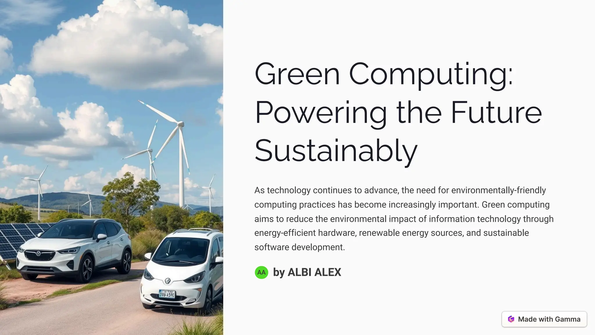Green computing it's very useful presentation | PDF