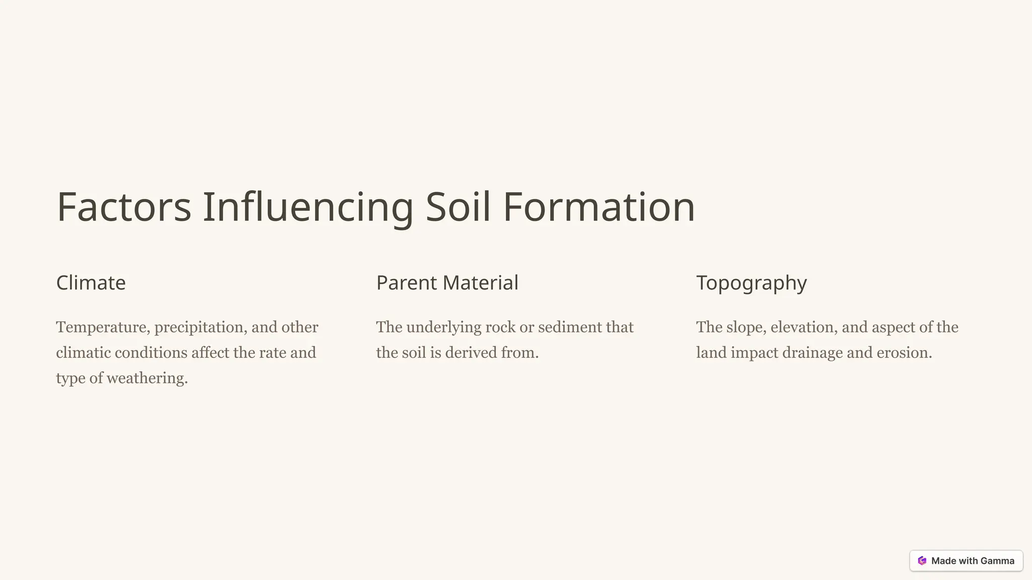 Soil Pedogenesis: The Formation of Soil | PPTX