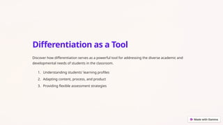 inclusion and differentiation in th. ppt | PPTX