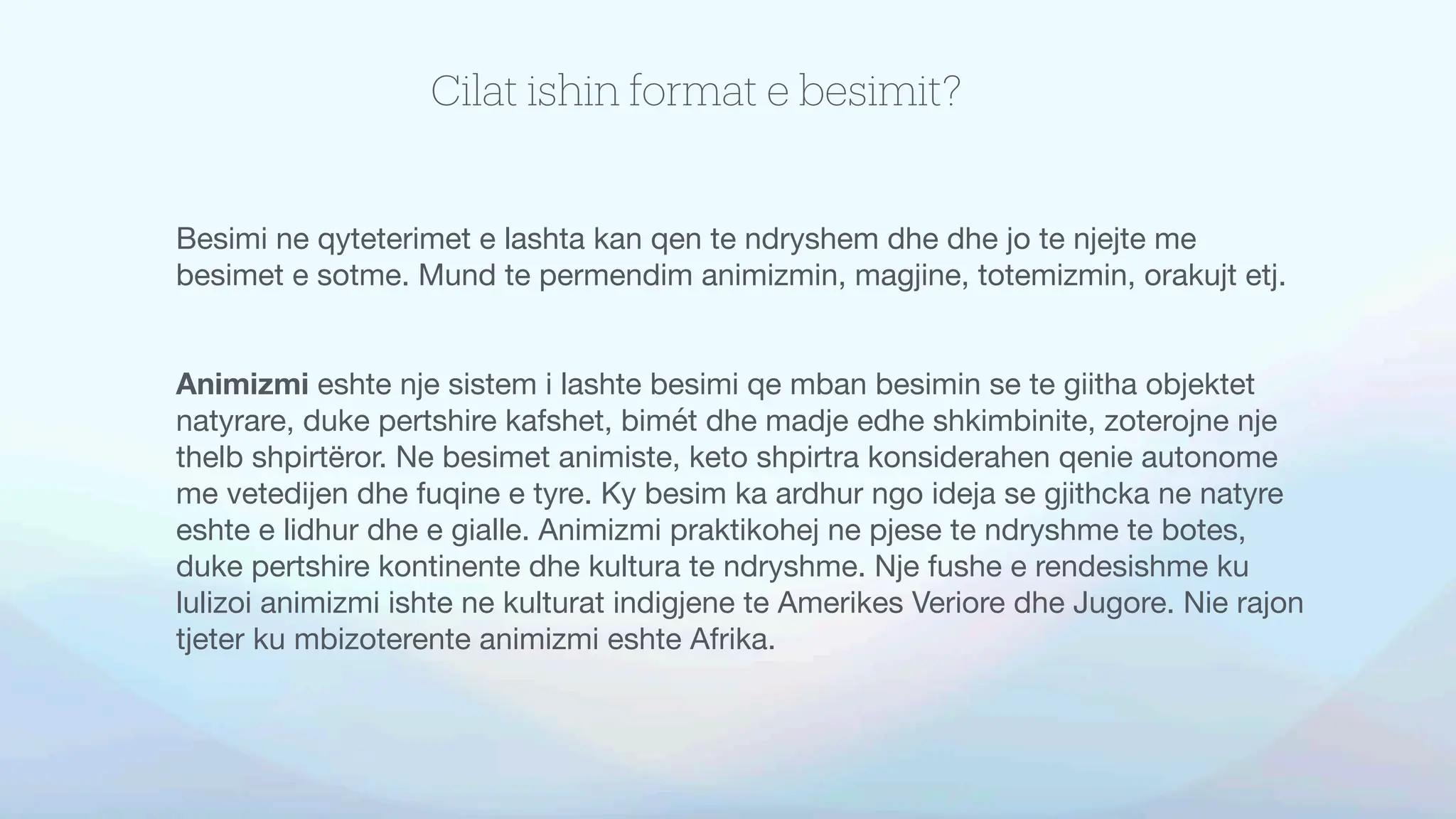 format e besimit ne qyteterimet e lashta. | PDF