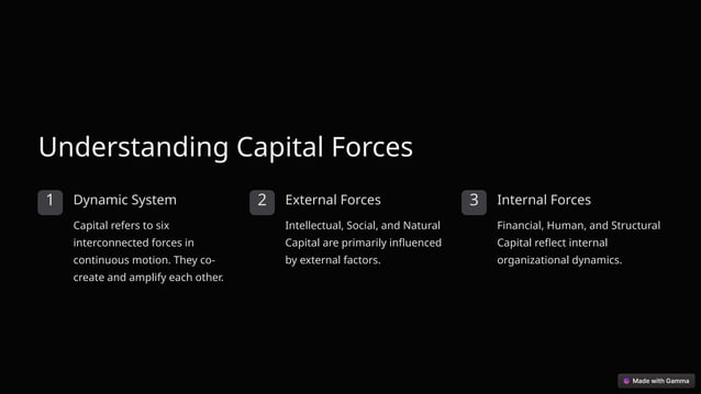 Tanabata's Six Capital Forces Framework and Applications | PPT