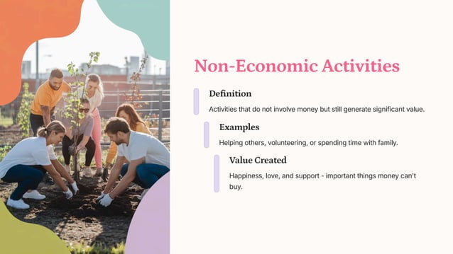 The Value of Work: Economic & Non-Economic Activities/6th class new ...