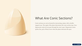 Conic section and circle grade 11 students | PPTX
