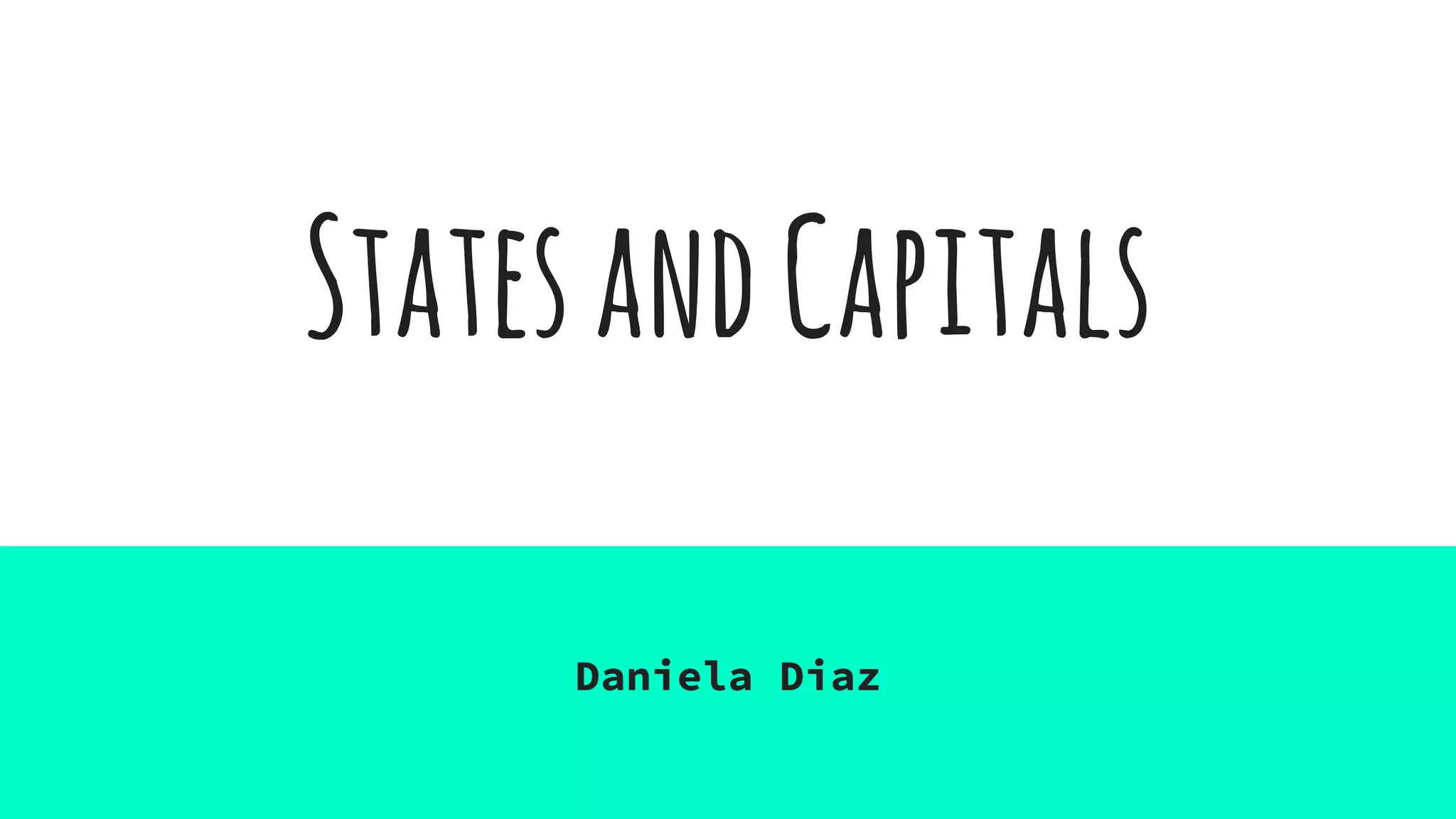 States and Capitals | PPTX