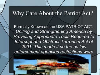 The Patriot Act | ODP