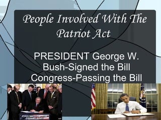 The Patriot Act | ODP