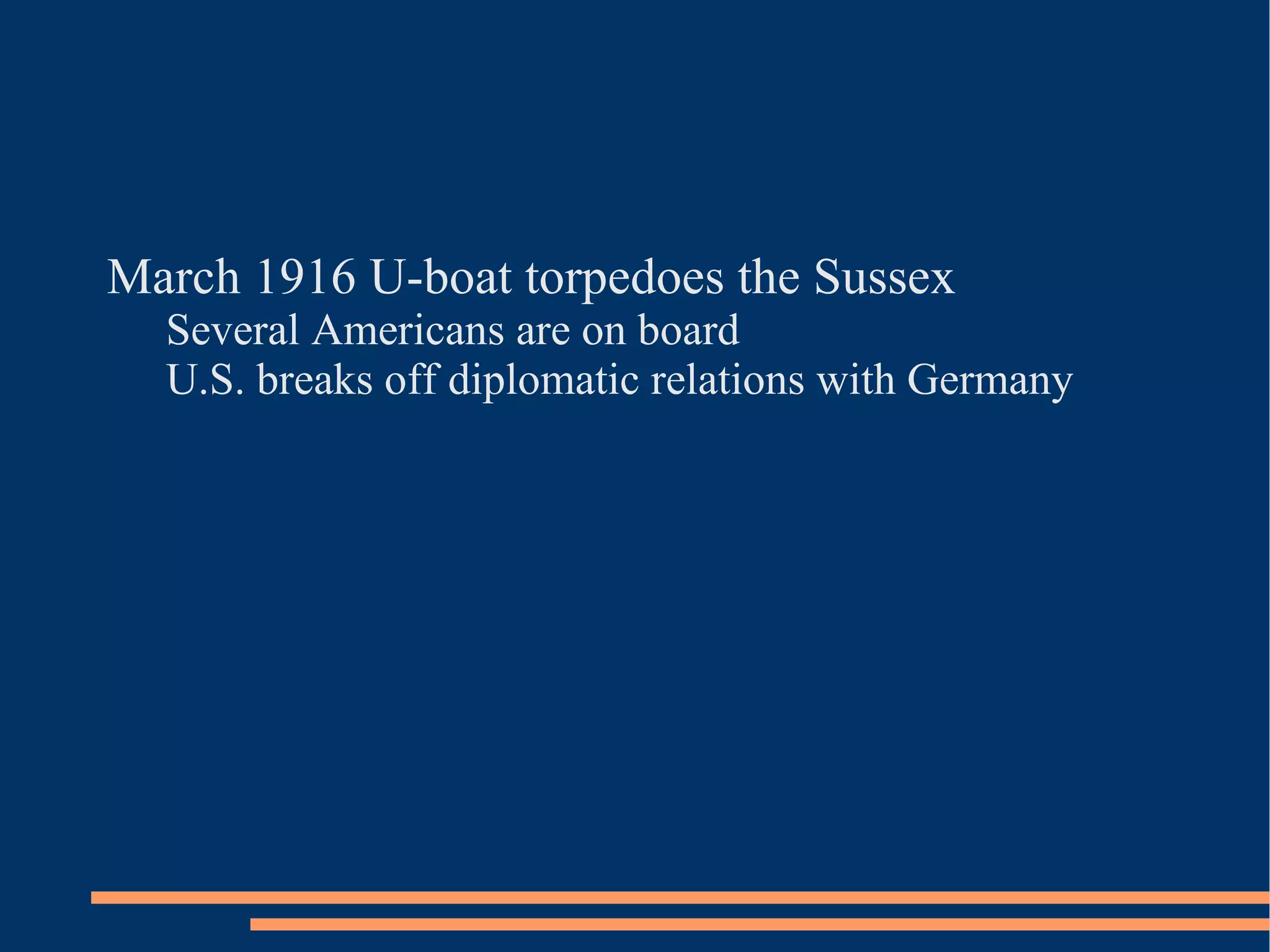 U.S. Entry into WWI | PPT