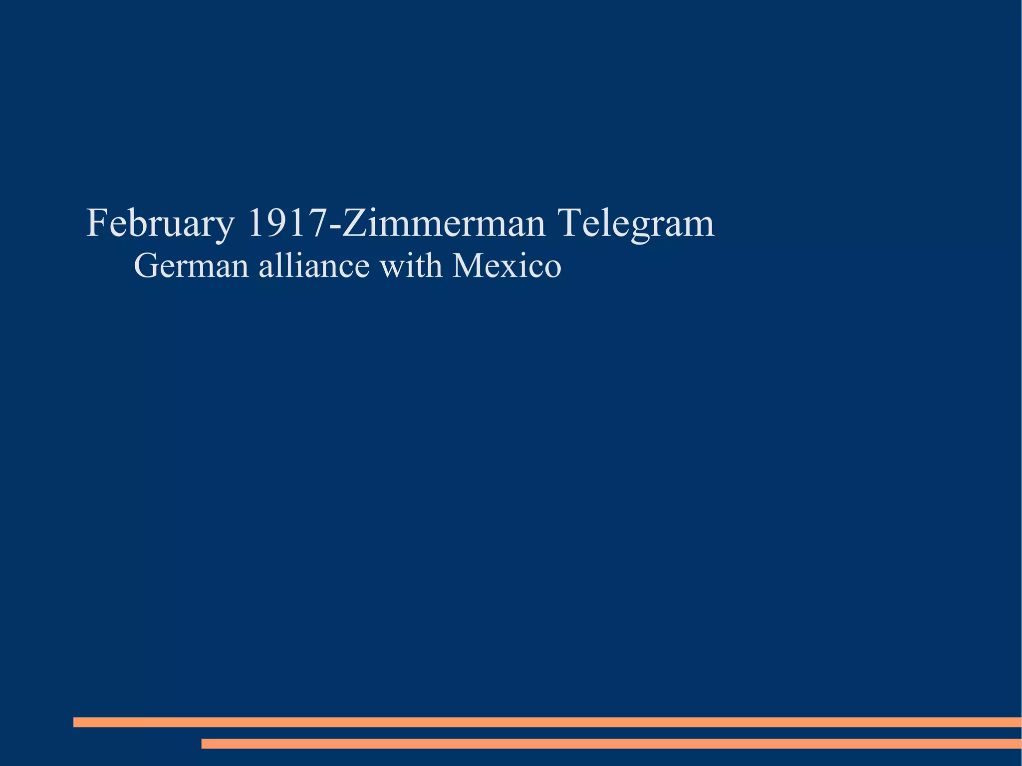 U.S. Entry into WWI | PPT