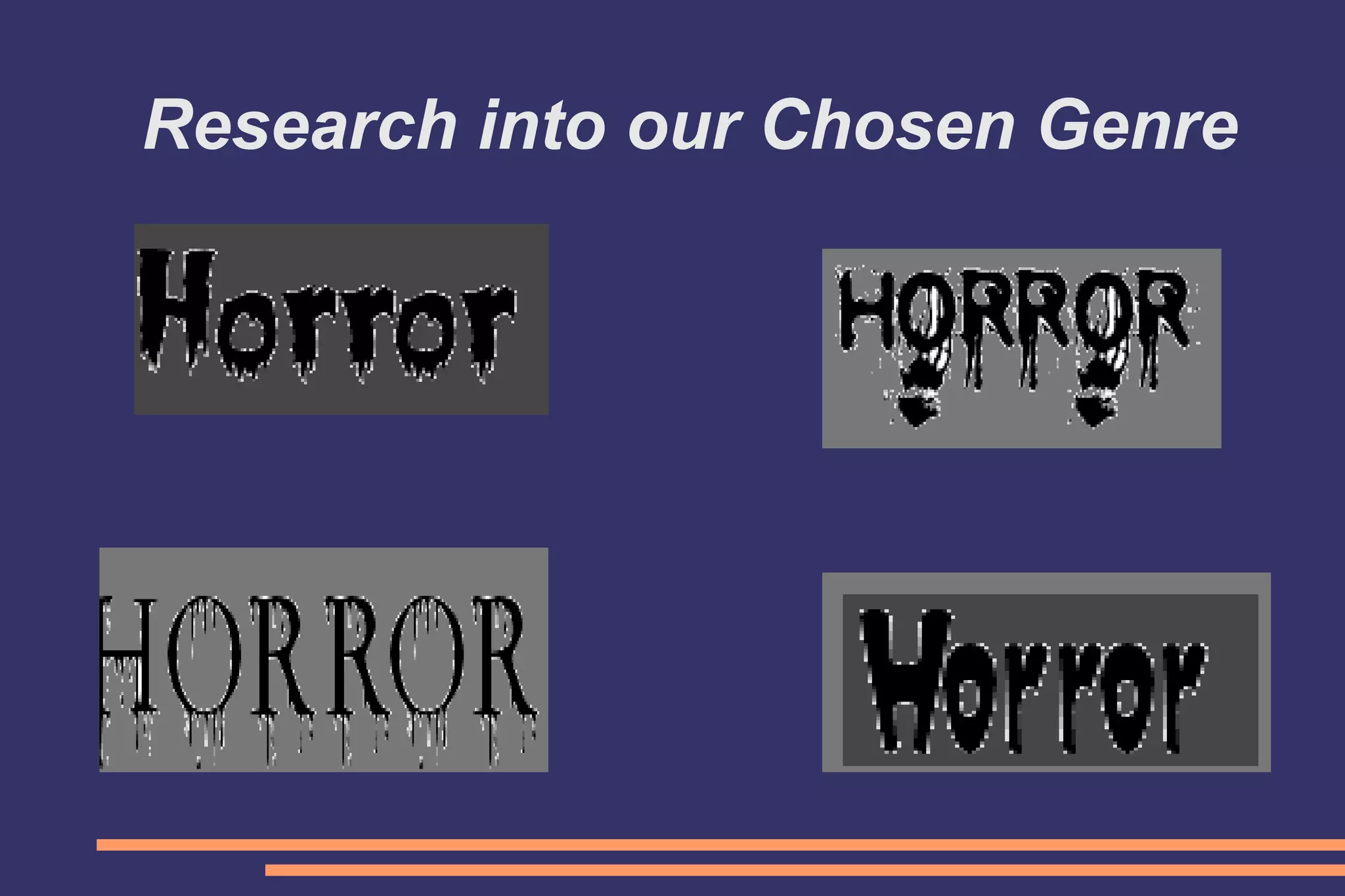 Researching the Horror Genre | PPT