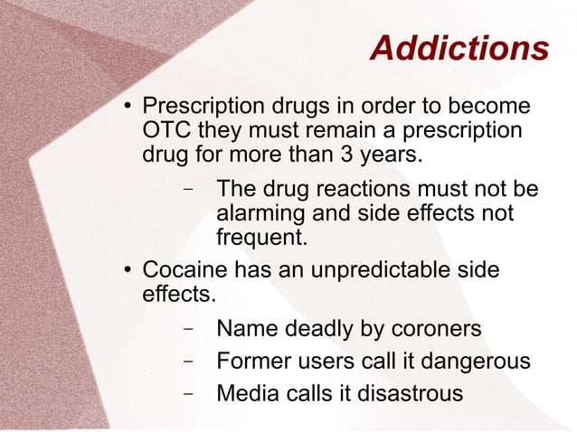 Addictions | PPT