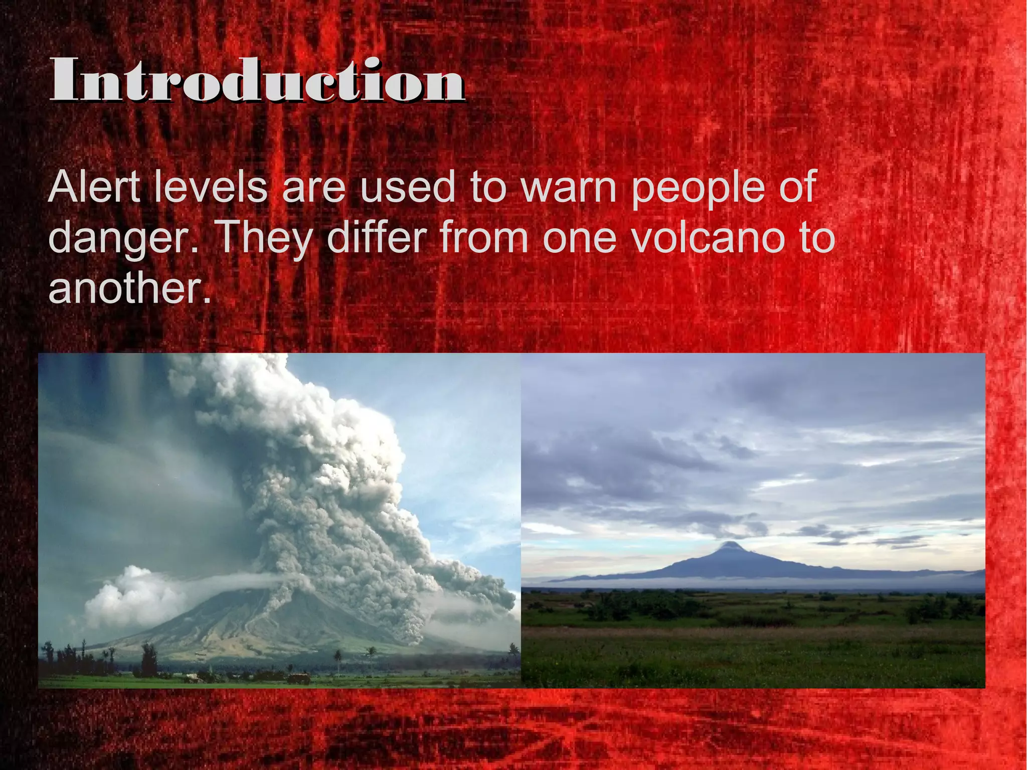 Volcano Alert Levels | PPT