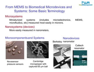 Introduction to Microsystems for Bio Applications | PPTX | Chemistry ...