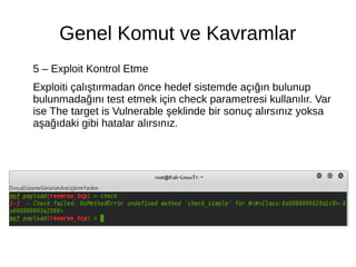 Bilgi Sistemleri Güvenliği Metasploit | PPT