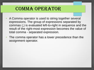 operators in c++ | ODP