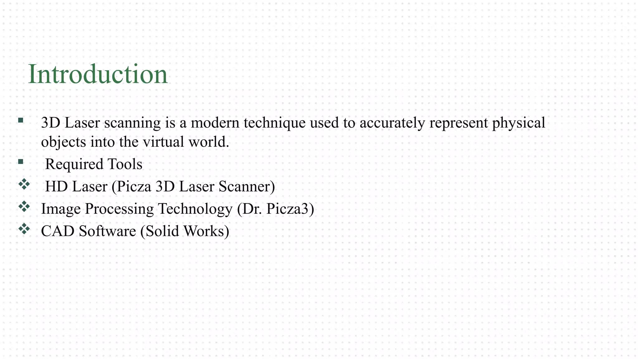 3D laser scanning | ODP