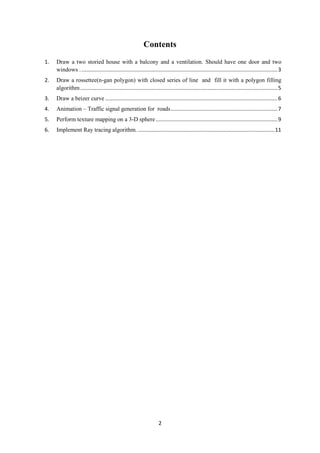 Computer Graphics Report | PDF