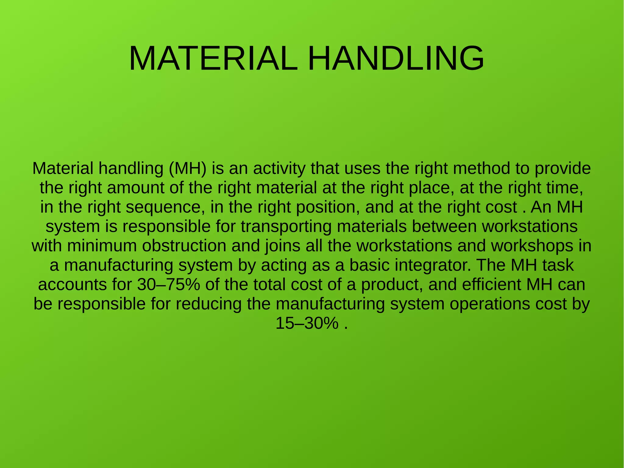 material handling | PPT