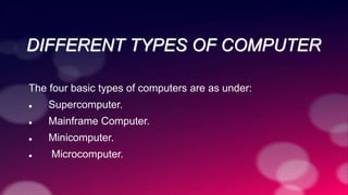 types of computer | PPT