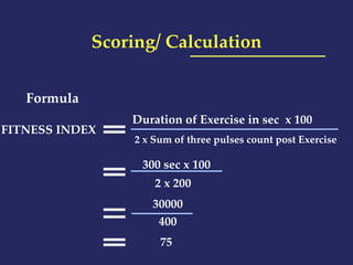 Harvard Step Test | PDF