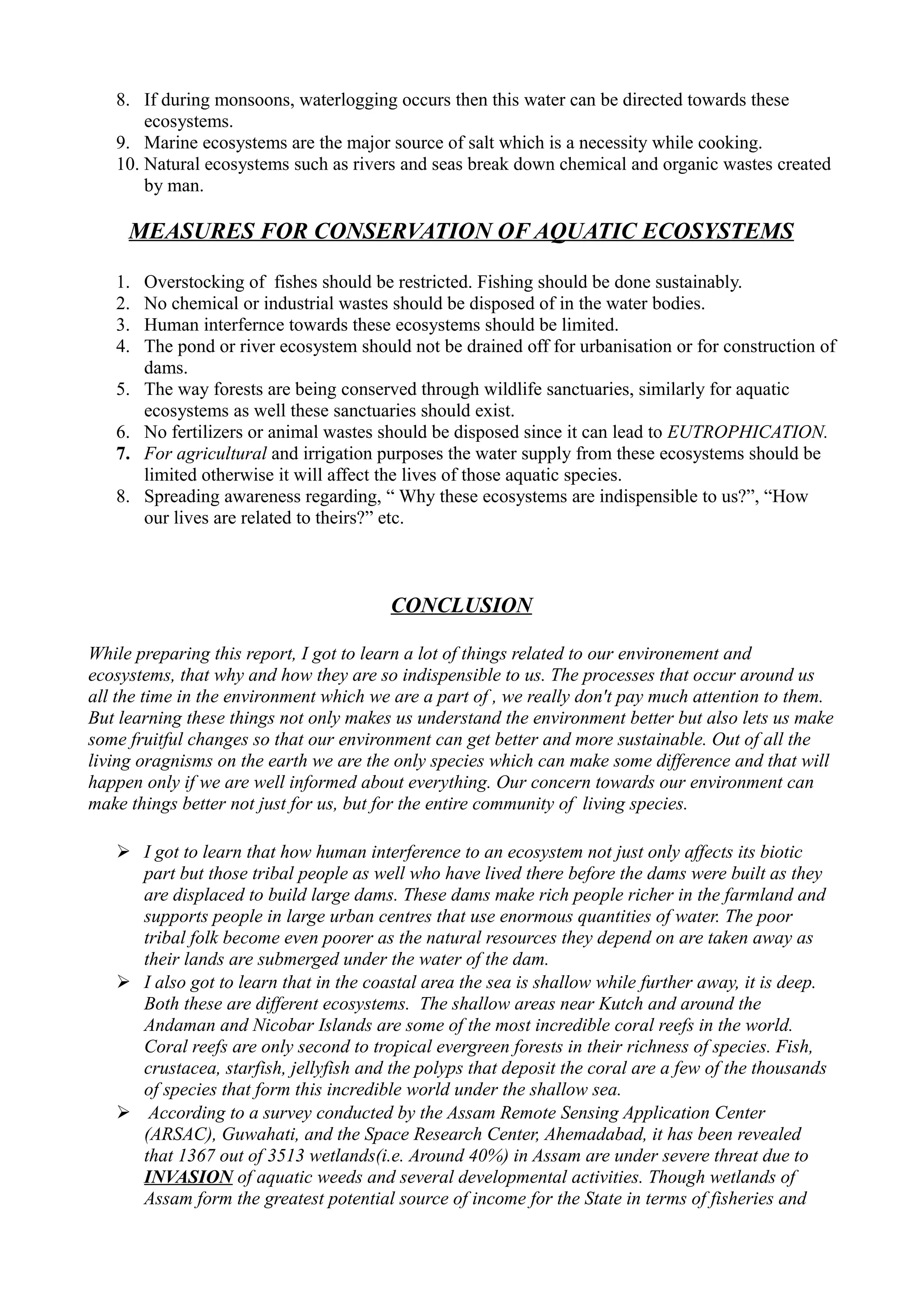 aquatic ecosystem | PDF