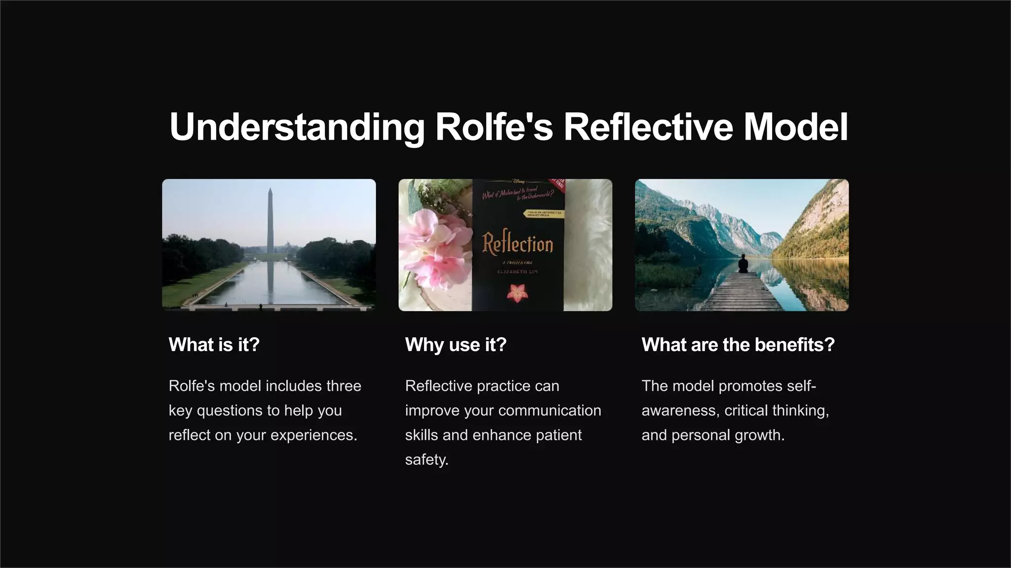 Rolfe's Reflective Model: A Guide to Self-Awareness | PPTX