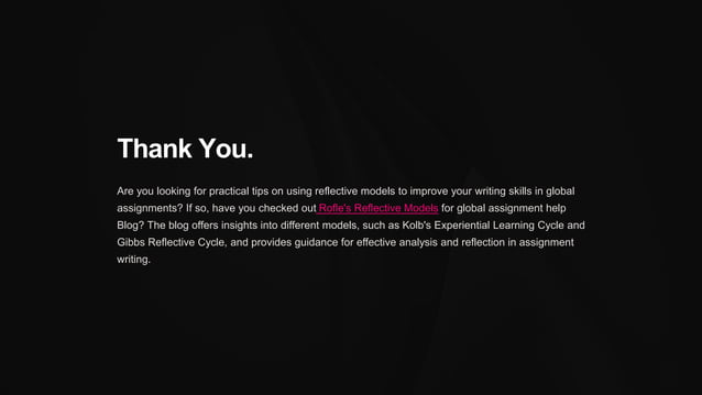 Rolfe's Reflective Model: A Guide to Self-Awareness | PPTX | Medical Health